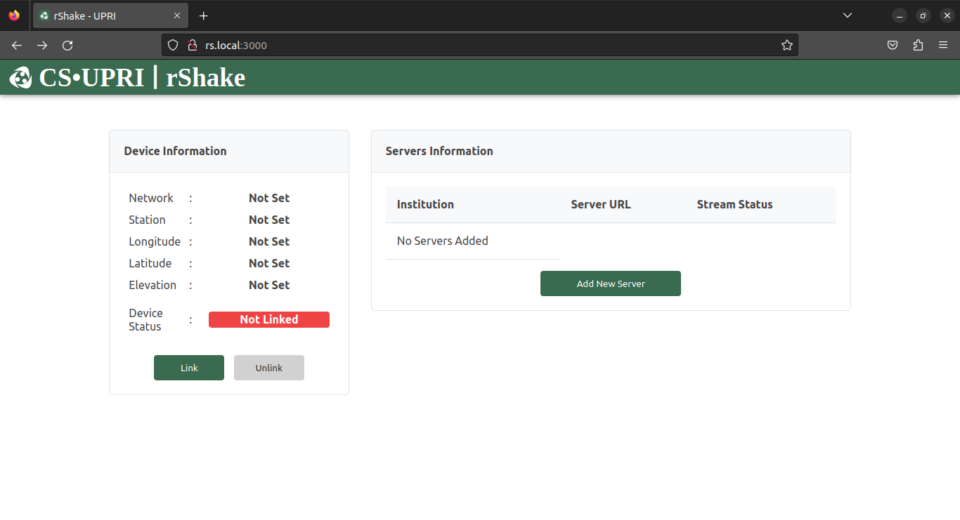 Installing EarthquakeHub Client on Raspberry Shake - UPRI EarthquakeHub Documentation